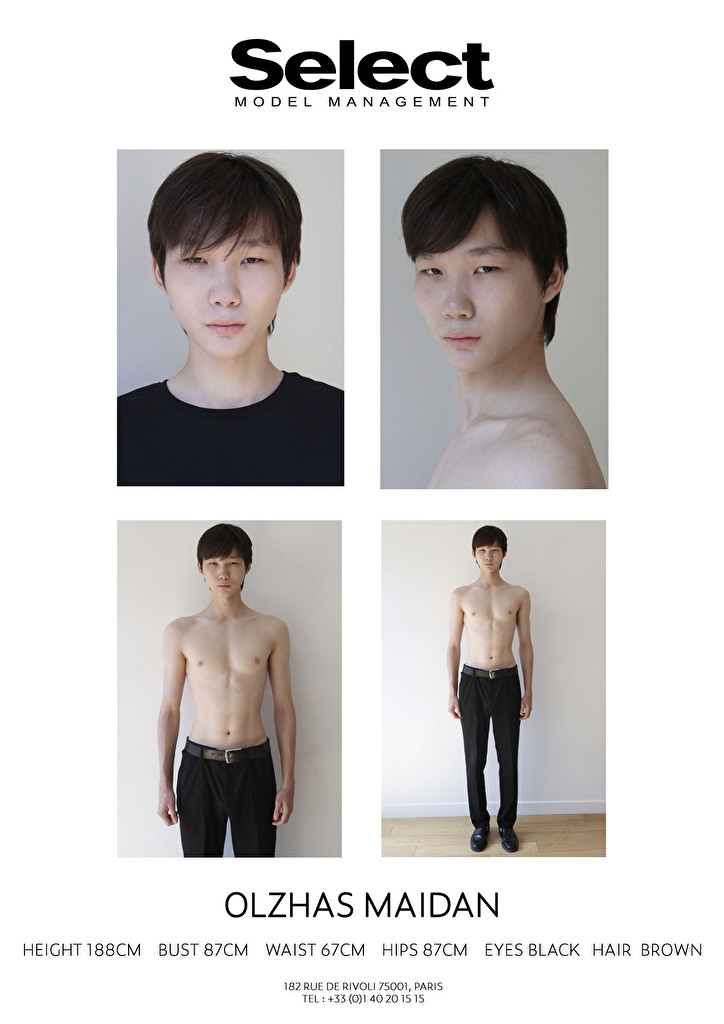 OLZHAS MAIDAN | Select Paris | Select Model Management